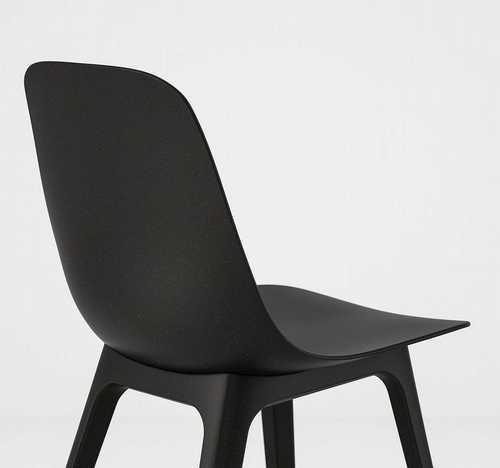 IKEA стул odger пластик черный новый