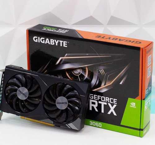 Видеокарта 12GB RTX 3060 Gigabyte Windforce