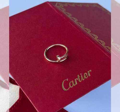 Золотое кольцо cartier гвоздь