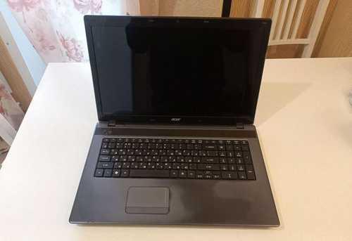 Ноутбук 17,3 дюйма, i7, gt520, Acer 7739 zg