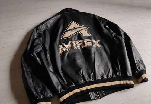 Avirex flight leather bomber jacket