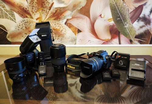 Фотоаппарат Nikon D5600 с объективами Tamron