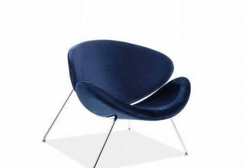Кресло/ стул 2 шт., синий - хром 84х50х72 см