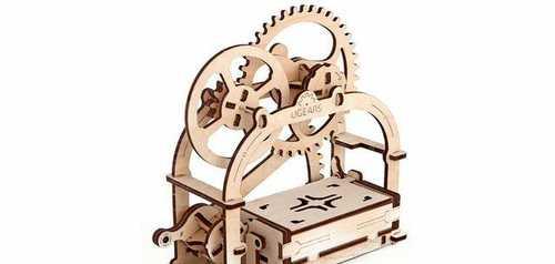 Механическая шкатулка-визитница Ugears. Конструкто