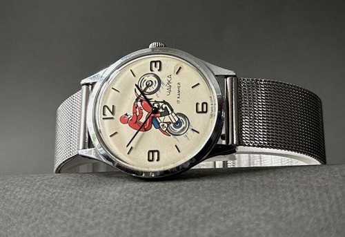 Чайка мотоспорт мужские наручные часы СССР