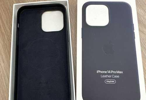 Чехол на iPhone 14 pro max кожаный MagSafe