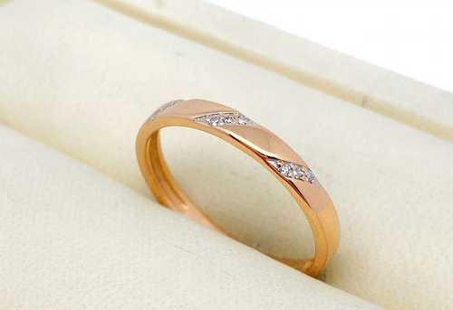 Золотое кольцо с бриллиантами 585пр. размер: 16,2