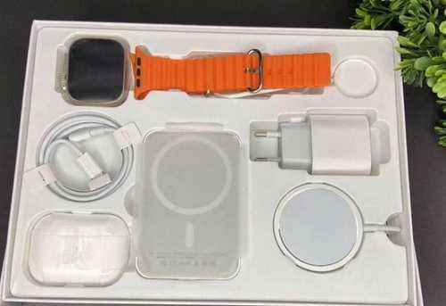 Подарочный набор Apple с Airpods и Battery Pack
