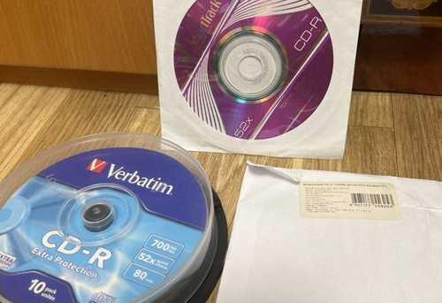 Болванка диск для записи cd r verbatim
