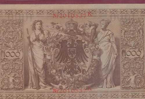 Германия. 1000 марок 1910 г