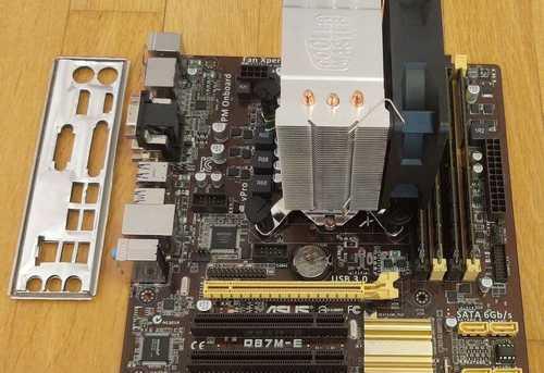 Материнская плата asus Q87M-E + i5 4670 / LGA-1150