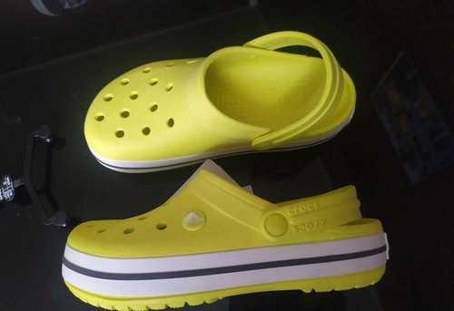 Crocs сабо, лимонный цвет