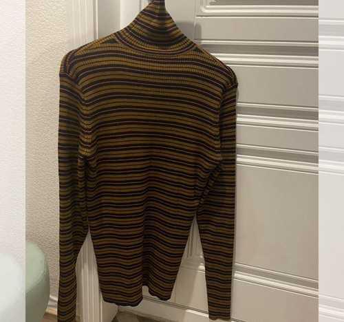 Dries Van Noten Brown & Navy Striped Sweater