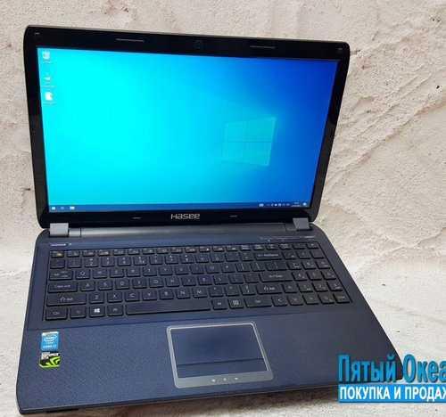 Игровой ноутбук hasee 15 FHD, Core i7 4710MQ, GTX