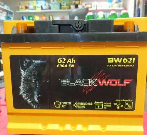 Аккумулятор black wolf 62 Ah оп и пп
