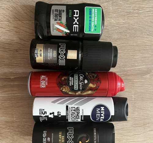 Дезодоранты новые Axe, Old Spice, Nivea