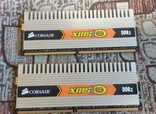 Модули памяти Corsair XMS2 DDR2 dimm 2 Гб PC2-6400