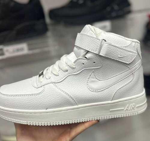 Кроссовки зимние Nike air force 1 mid с мехом