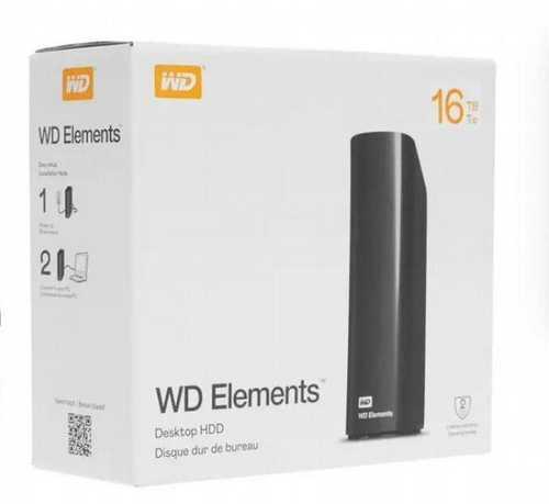 Внешний hdd диск WD Elements Desktop 16tb/12tb