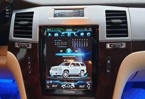 Магнитолы Android в стиле Tesla на Cadillac