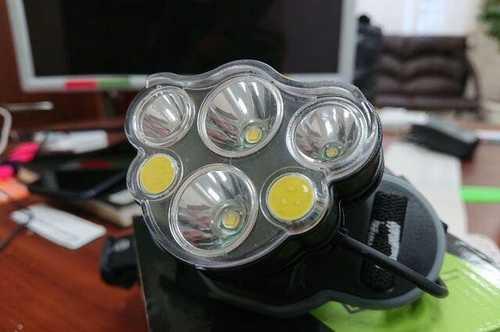 Налобный аккумуляторный фонарь 6 LED.Ак 2*18650