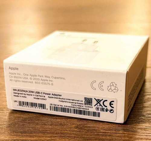 Новый 20W зарядный блок Apple mhje3ZM/A