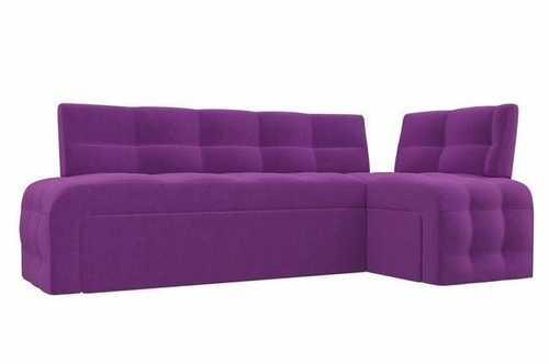 Кухонный угловой диван Люксор, Фиолетовый, артикул