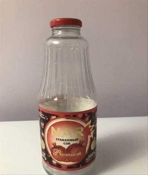 Бутылка 1 литровая стеклянная