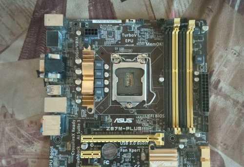 Материнская плата LGA1150 asus Z87M-plus