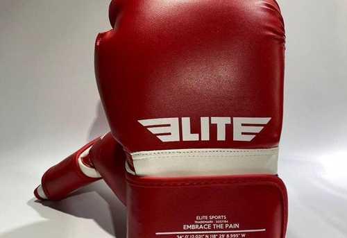 Боксерские перчатки Elite Boxing white