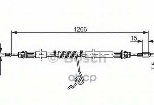 1 987 482 281 трос ручника задний правый L126