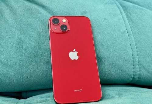 iPhone 13 128 Red 1sim+esim 100 акб 6 мес