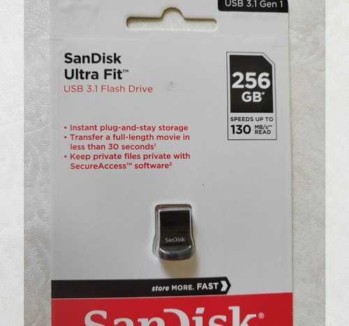 SanDisk Ultra Fit Usb флешка 256 gb