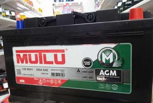 Аккумулятор mutlu 80Ah 800A EN (AGM)