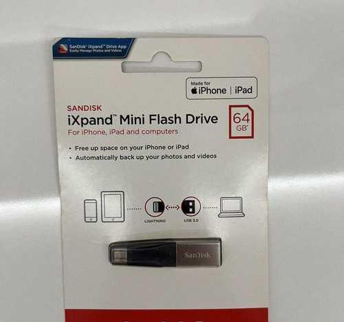 Флэш карта ixpand mini flash drive 64gb