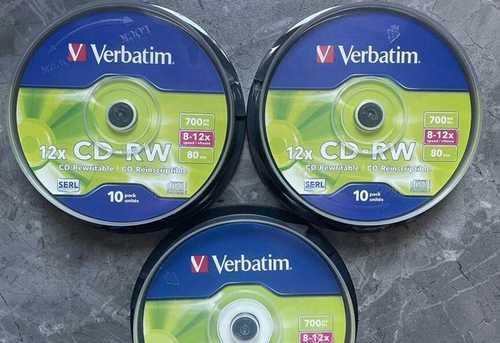 Новые болванки Verbatim CD-RW 700Mb