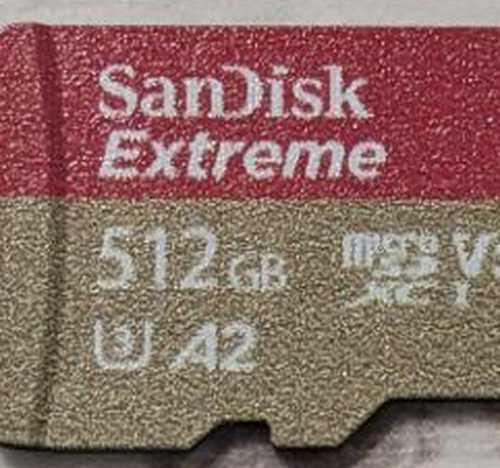 SanDisk Extreme 512 gb micro sd карта памяти