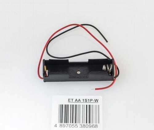 Батареечный отсек ET BH-AA 1S1P-W с проводами