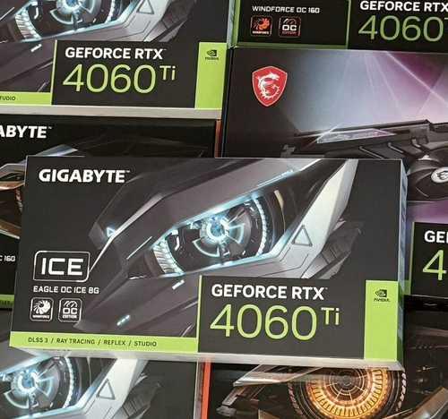 Белая Видеокарта Gigabyte 4060 Ti ICE OC Новая