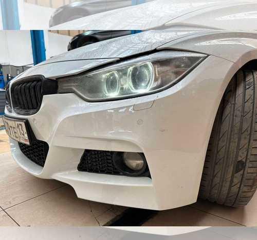 BMW F30 передний бампер М пакет комплект