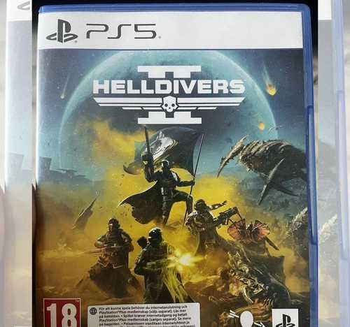 Диск с игрой helldivers 2 ps 5