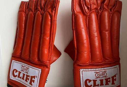 Кожаные перчатки Cliff, красные