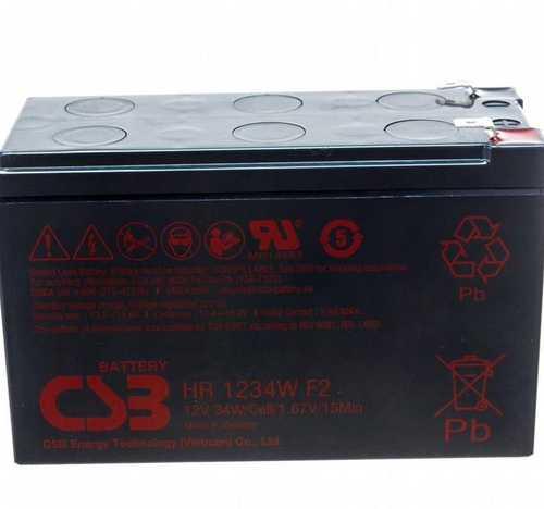 Аккумулятор для ибп CSB HR1234W