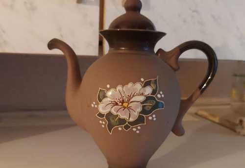 Керамический чайник и кашпо СССР