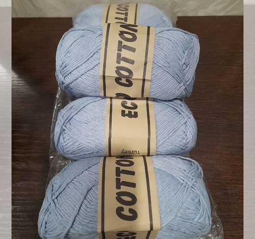 Пряжа Jina Eco Cotton органический хлопок тон 12 з