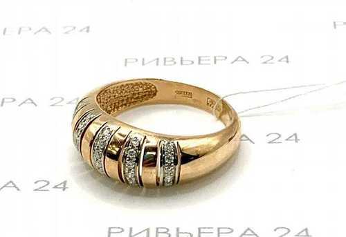 Золотое кольцо с бриллиантами 585 пробы 6.86 грамм