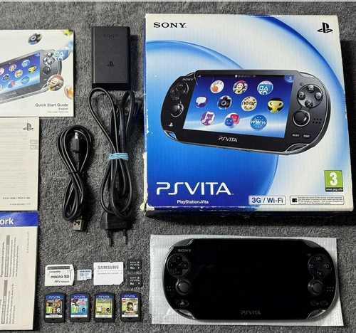 Sony PS Vita Crystal Black PCH-1108 3G/WiFi