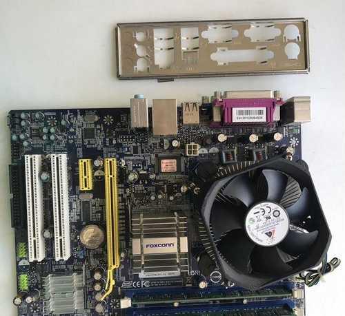 Мат.плата Foxconn N15235 LGA775 +E1500 +2gb +Охлад