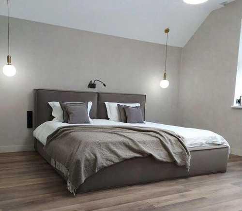 Кровать двуспальная с матрасом в стиле лофт loft