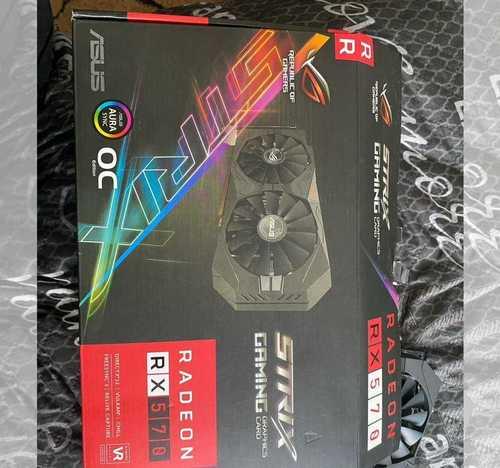 Asus Видеокарта Radeon RX570 4 гб RX570-O4G-gaming